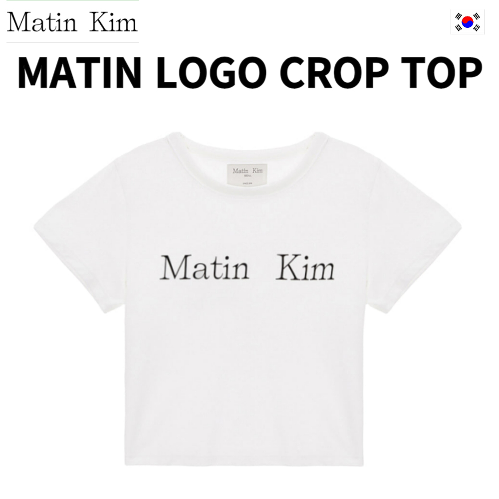 [Martin Kim] "MATIN LOGO CROP TOP" พร้อม 7 สี ของแท้ 100% จากเกาหลี ...