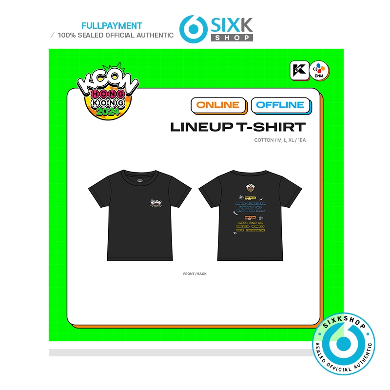 KCON HONGKONG 2024 OFFICIAL MD - LINEUP T-SHIRT | Shopee Thailand