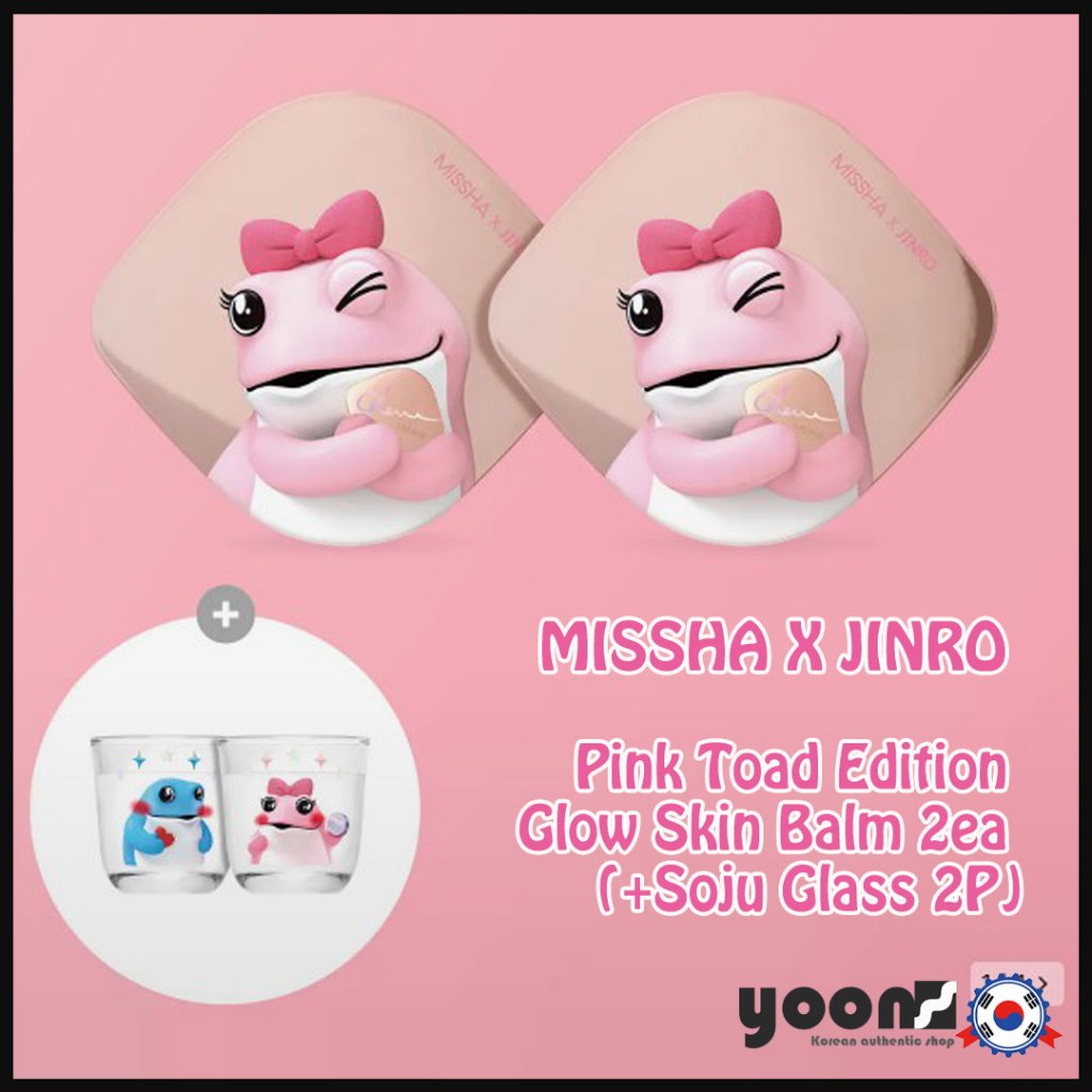[MISSHA X JINRO] Pink Toad Edition Glow Skin Balm 50ml 2ea (+Soju Glass 2P)_จากเกาหลี | Shopee ...