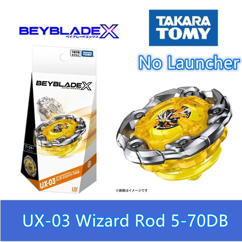 Original Takara Tomy Beyblade-X Booster UX-03 Wizard Rod 5-70DB ...
