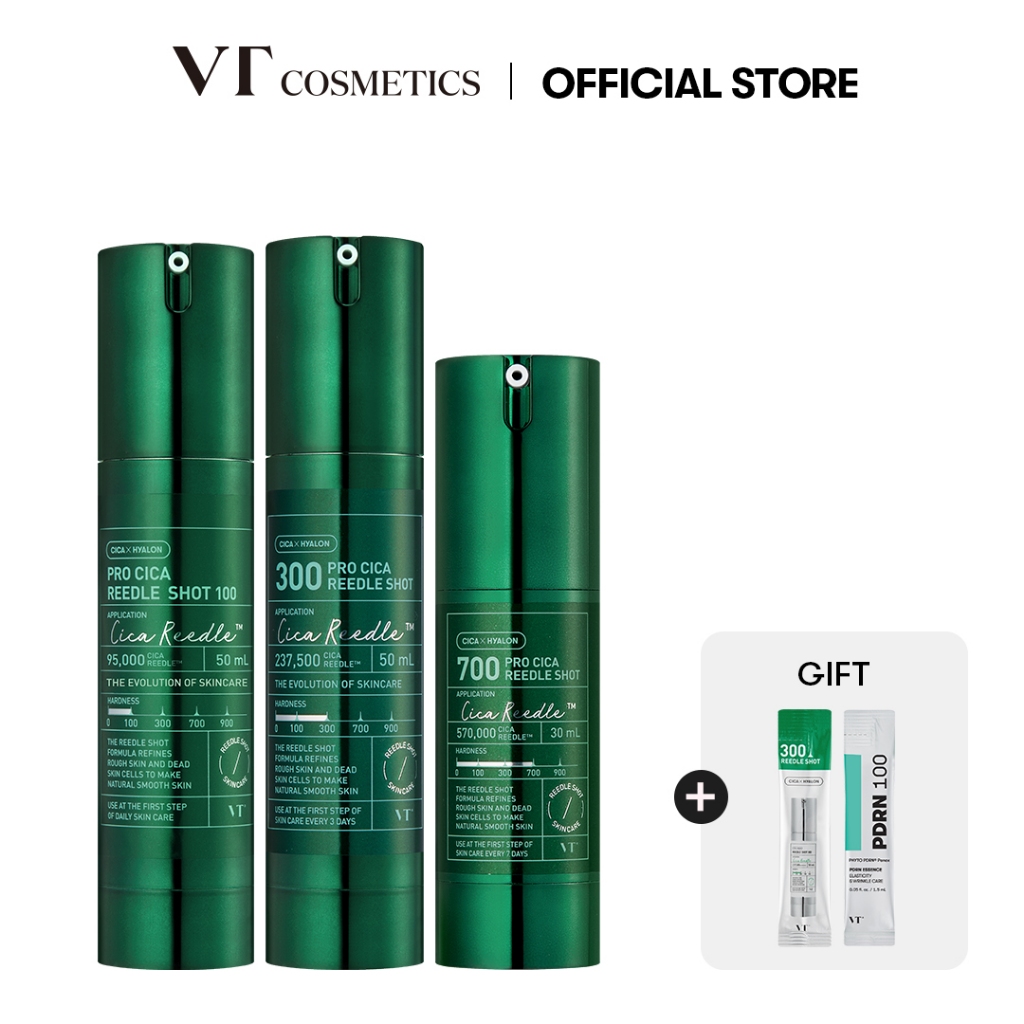[VT] PRO-CICA REEDLE SHOT รีเดิลช็อต 100/300/700 50ml ผลิตภัณฑ์ดูแลผิว เพิ่มความชุ่มชื้น ลดการ ...