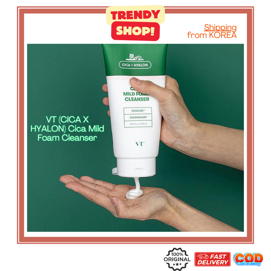 Vt Hyalon x Cica Mild Foam Cleanser - 300ml | Shopee Thailand