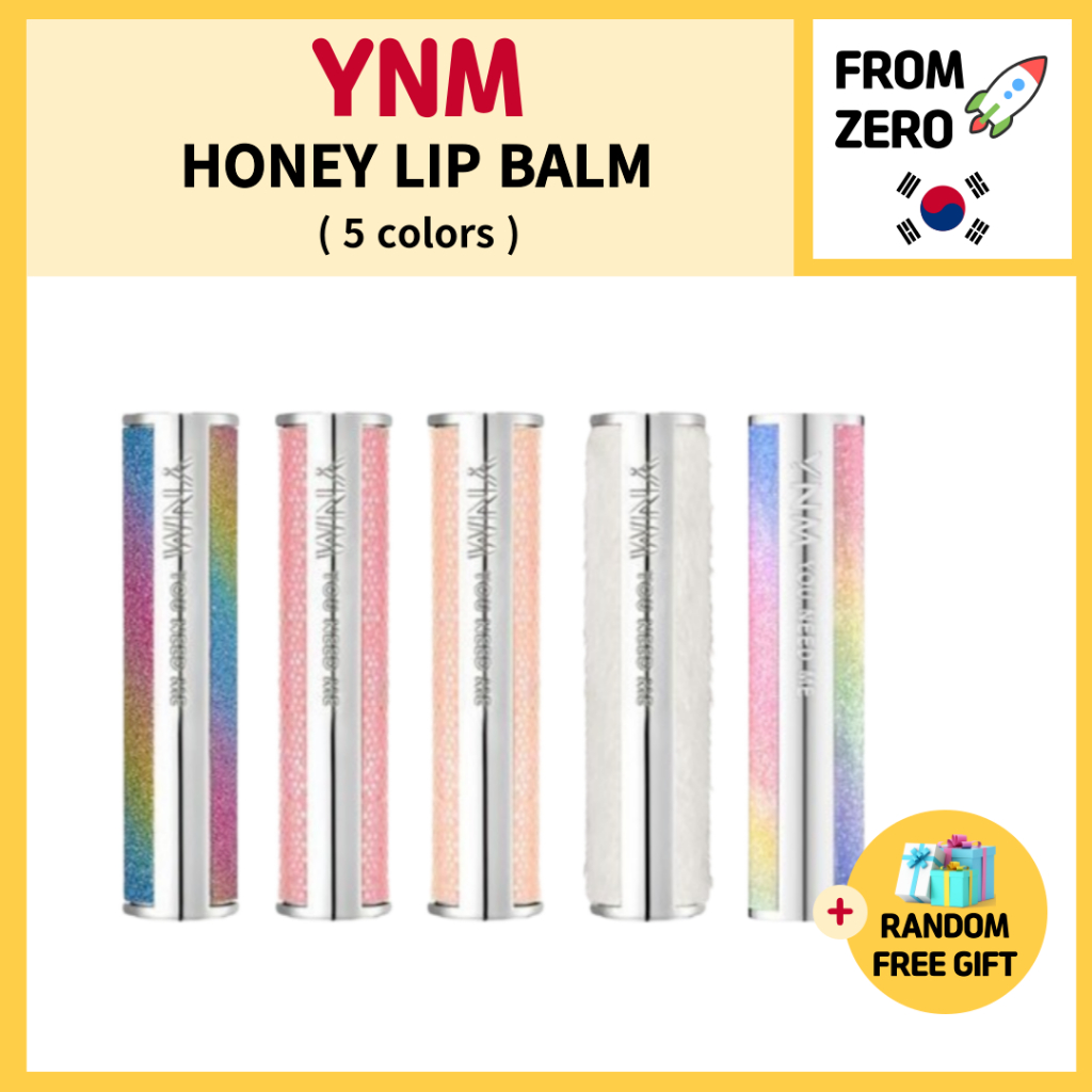 [YNM] Honey Lip Balm Collection 3g (5 สี) | + ของแถมแบบสุ่ม / จัดส่งจาก KOR | Shopee Thailand
