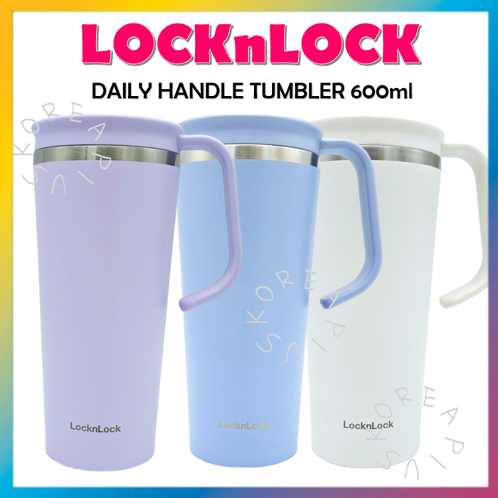 LOCK & LOCK [LocknLock] Daily HANDLE TUMBLER แก้วน้ําสเตนเลส มีฉนวนกัน ...