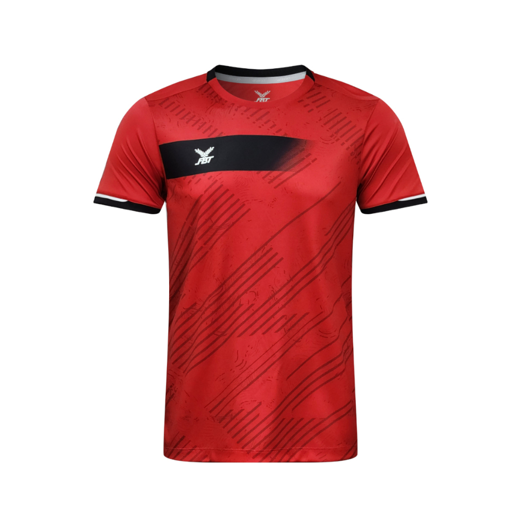 FBT SPORTS JERSEY UNISEX SA1033 [สีแดง/สีดํา] | Shopee Thailand