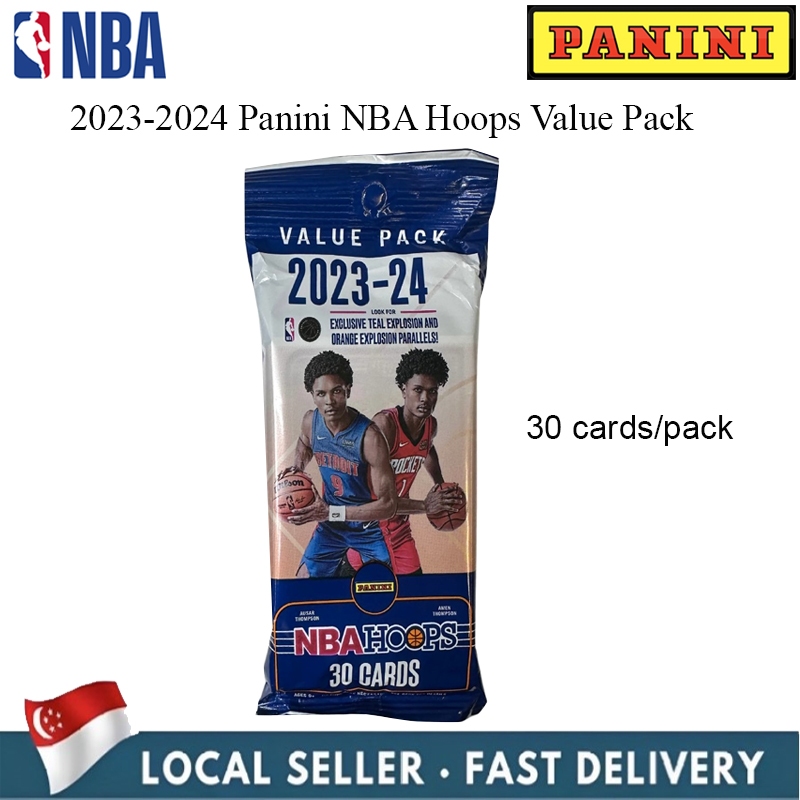2023-24 Panini NBA Hoops Value Cello pack- การ์ด NBA 30 ใบ, Victor Wembanyama Rookie Year ...