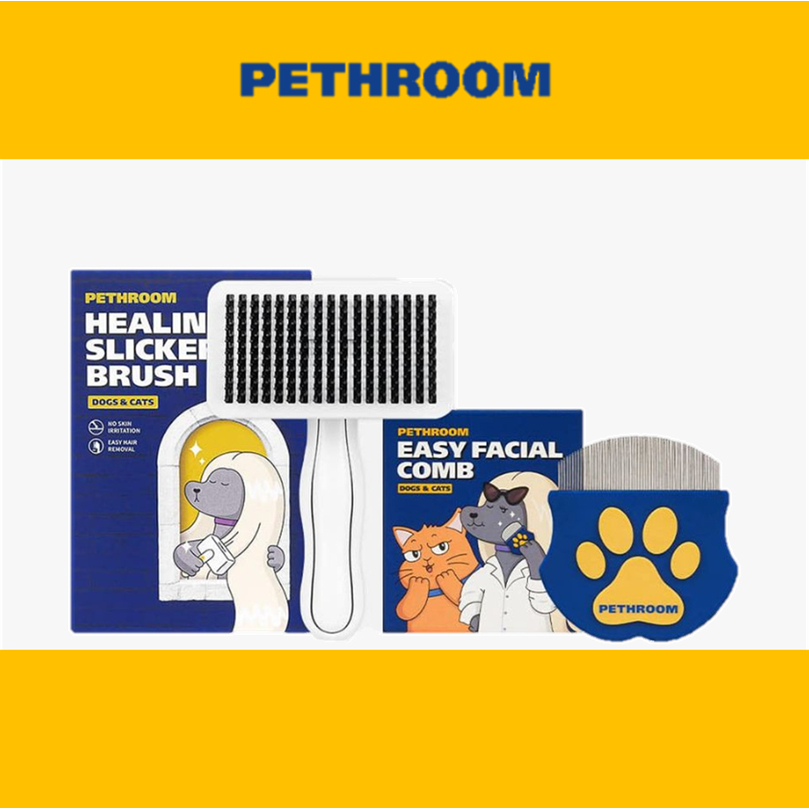 [Pethroom] หวีสไลค์บําบัดผิวหน้า ใช้ง่าย (Healing Slicker and Easy ...