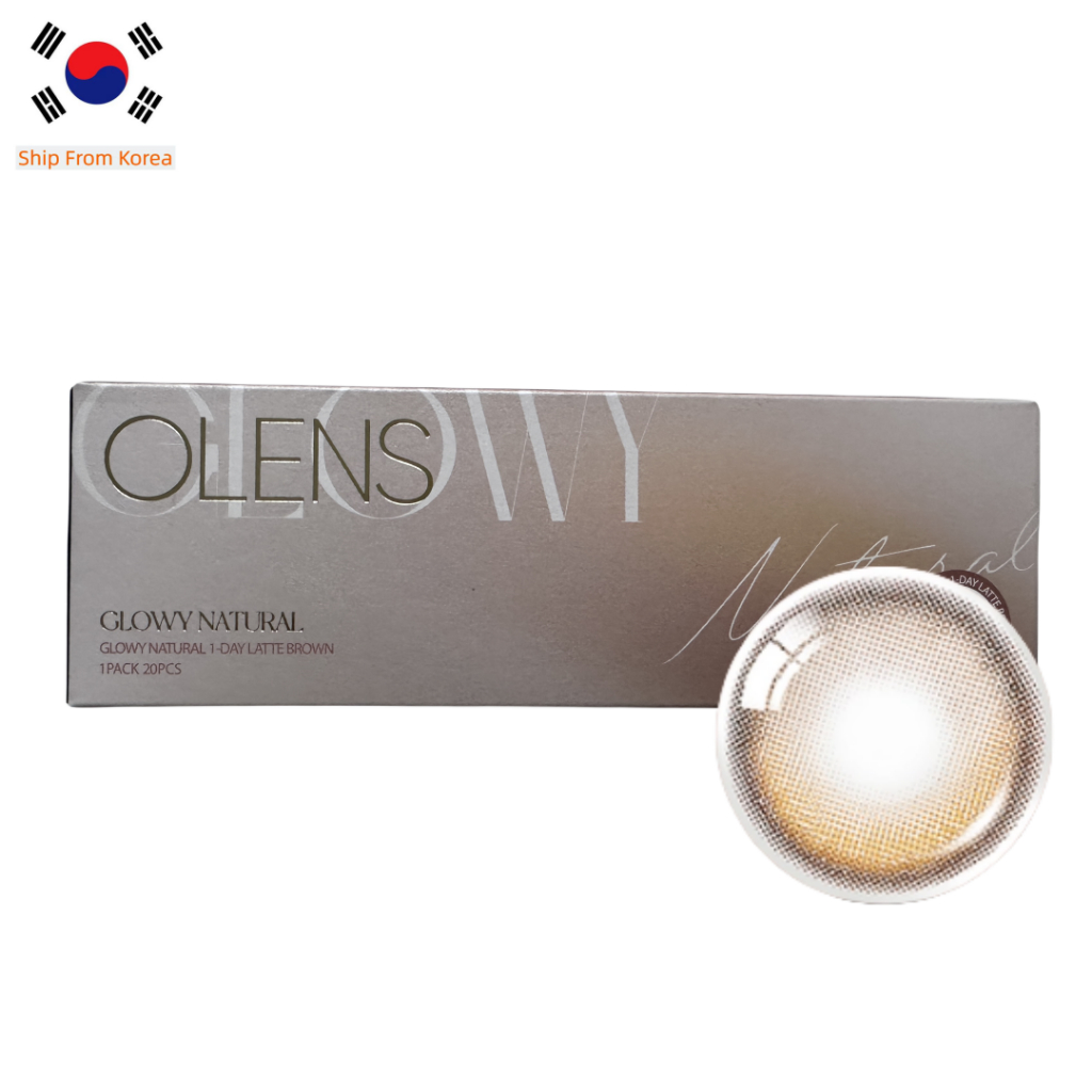 Olens GLOWY NATURAL LATTE BROWN คอนแทคเลนส์ 20P เลนส์เกาหลี | Shopee ...