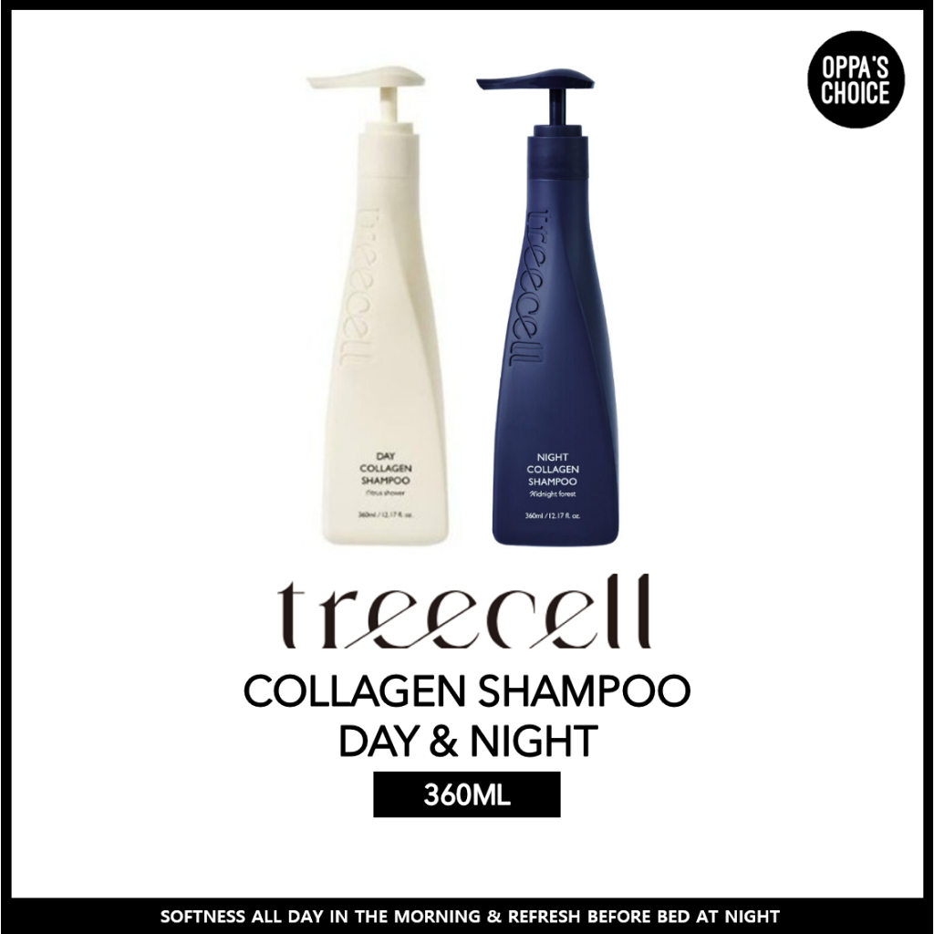 TREECELL COLLAGEN SHAMPOO DAY&NIGHT 360ML (Morning of Resort & Midnight Forest) | Shopee Thailand