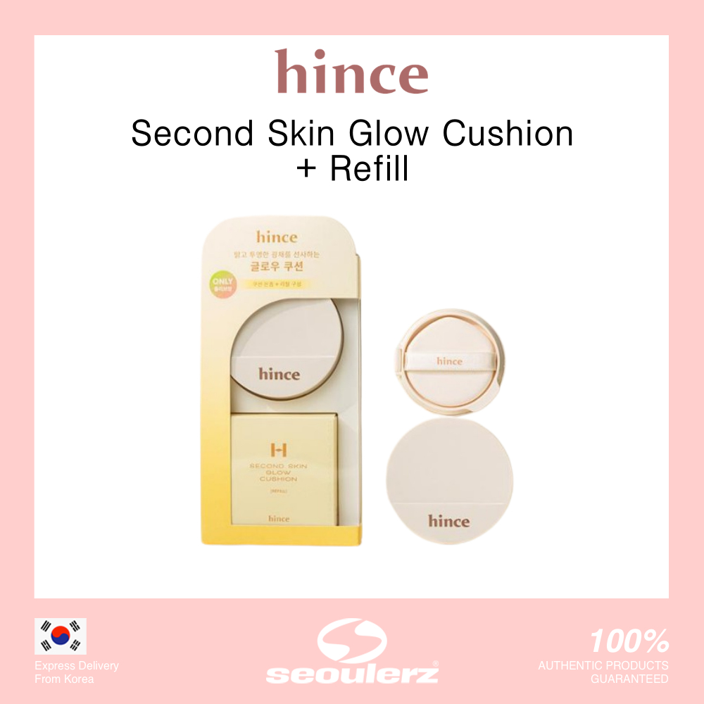 [Hince] Second Skin Glow Cushion + Refill SPF 50+ PA++++ | Shopee Thailand