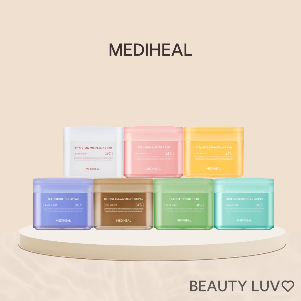 [Mediheal] เมดิฮีล แผ่นหมึก MEDIHEAL FACE TONER PAD แผ่นบำรุงผิวเฉพาะ ...