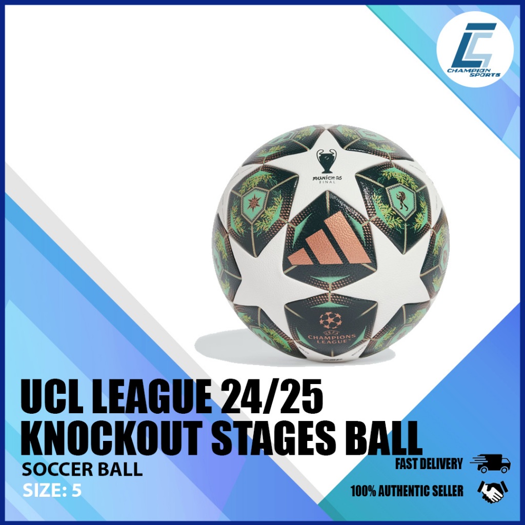 ลูกฟุตบอล Adidas UCL League 24/25 Knockout Stages (JM4205) | Shopee ...