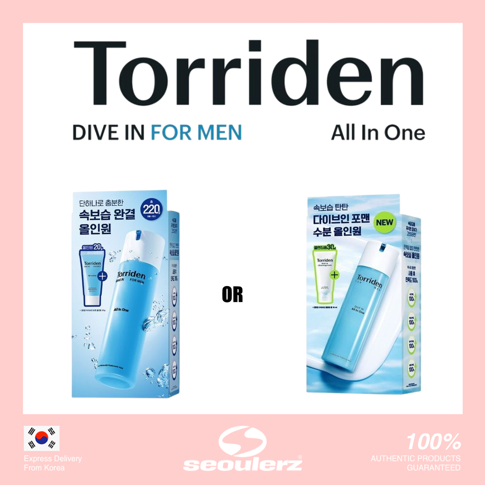 [Torriden] DIVE IN FOR MAN ALL IN ONE + Cleansing foam 30 ml / all-in ...