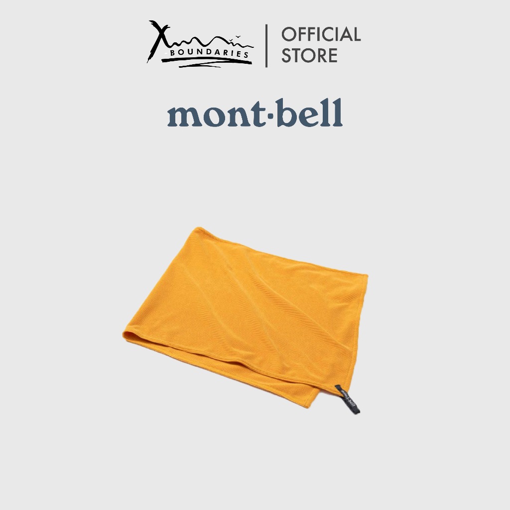 Montbell Quick Dry Face Towel Golden Orange Sax 80 x 35ซม | Shopee Thailand