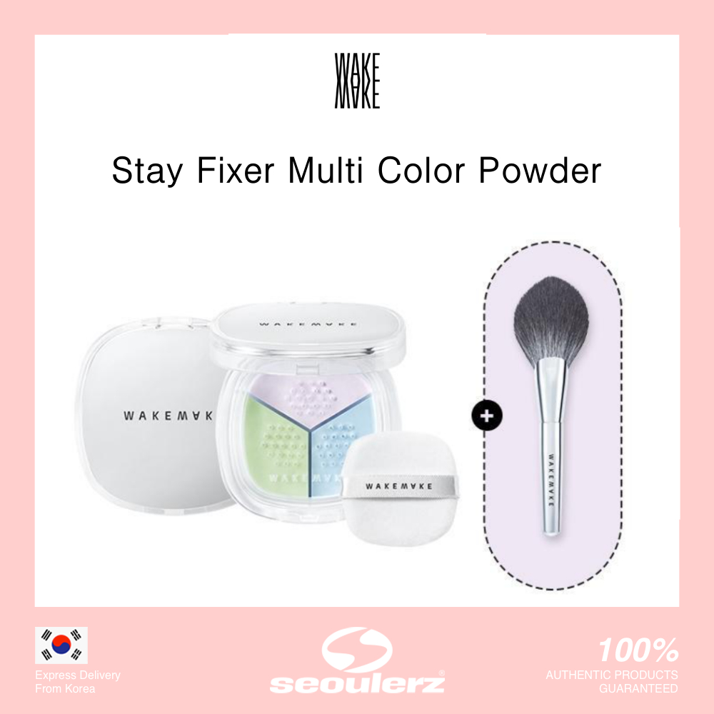 [WAKEMAKE] Stay Fixer Multi Color Powder 4 สี + แปรง | Shopee Thailand