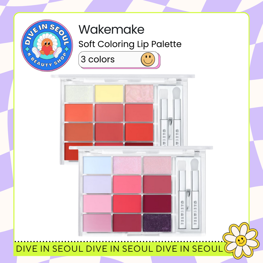 [WAKEMAKE] Soft Coloring Lip Palette – 3 สี | Shopee Thailand