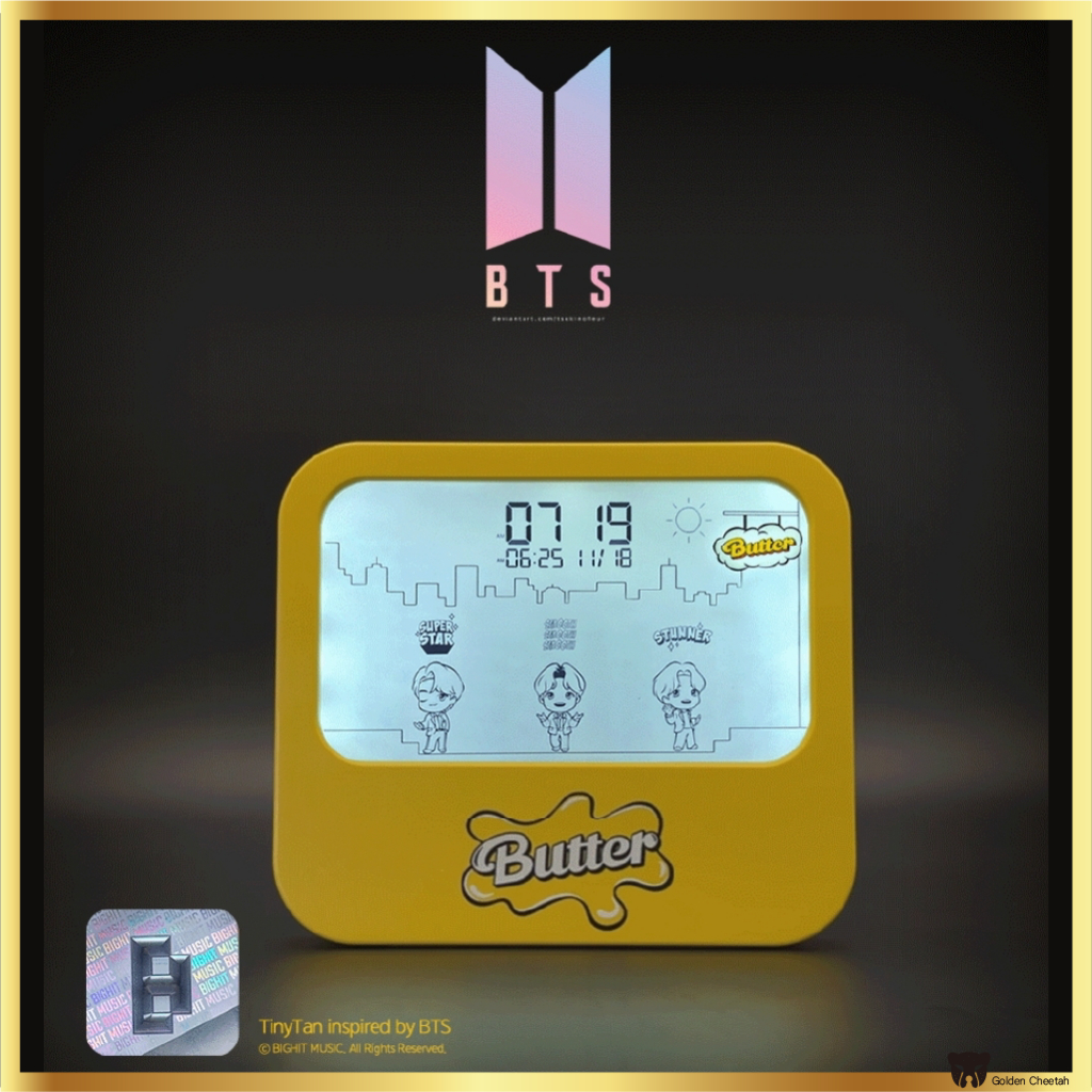 นาฬิกาปลุก รูปการ์ตูน BTS Butter Animation | Shopee Thailand