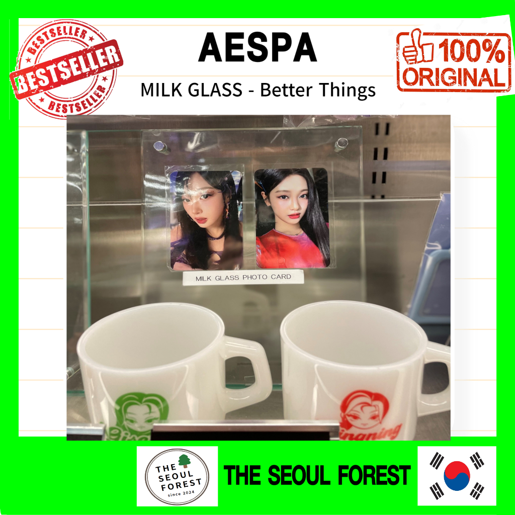 [KPOP-UP] Aespa MILK GLASS cup - Better Things from SMtown store SM ...