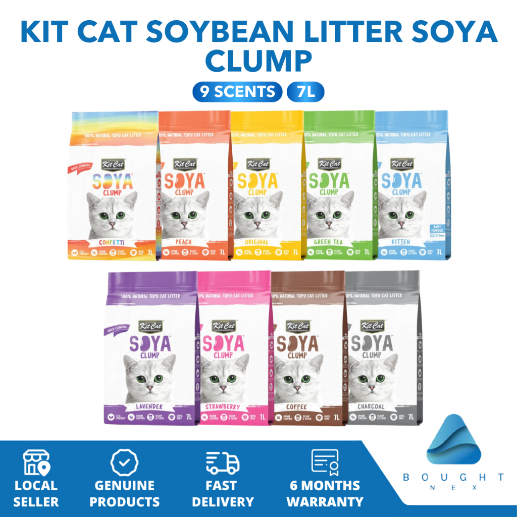 Kit Cat Soya Clump ทรายแมวที่เป็นมิตรกับสิ่งแวดล้อม 7L | Shopee Thailand