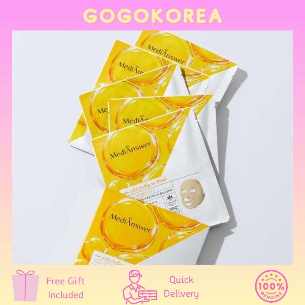 [MEDIANSWER] Vita Collagen Mask 37 กรัม * 5 แผ่น [SWF Rihey Pick ...