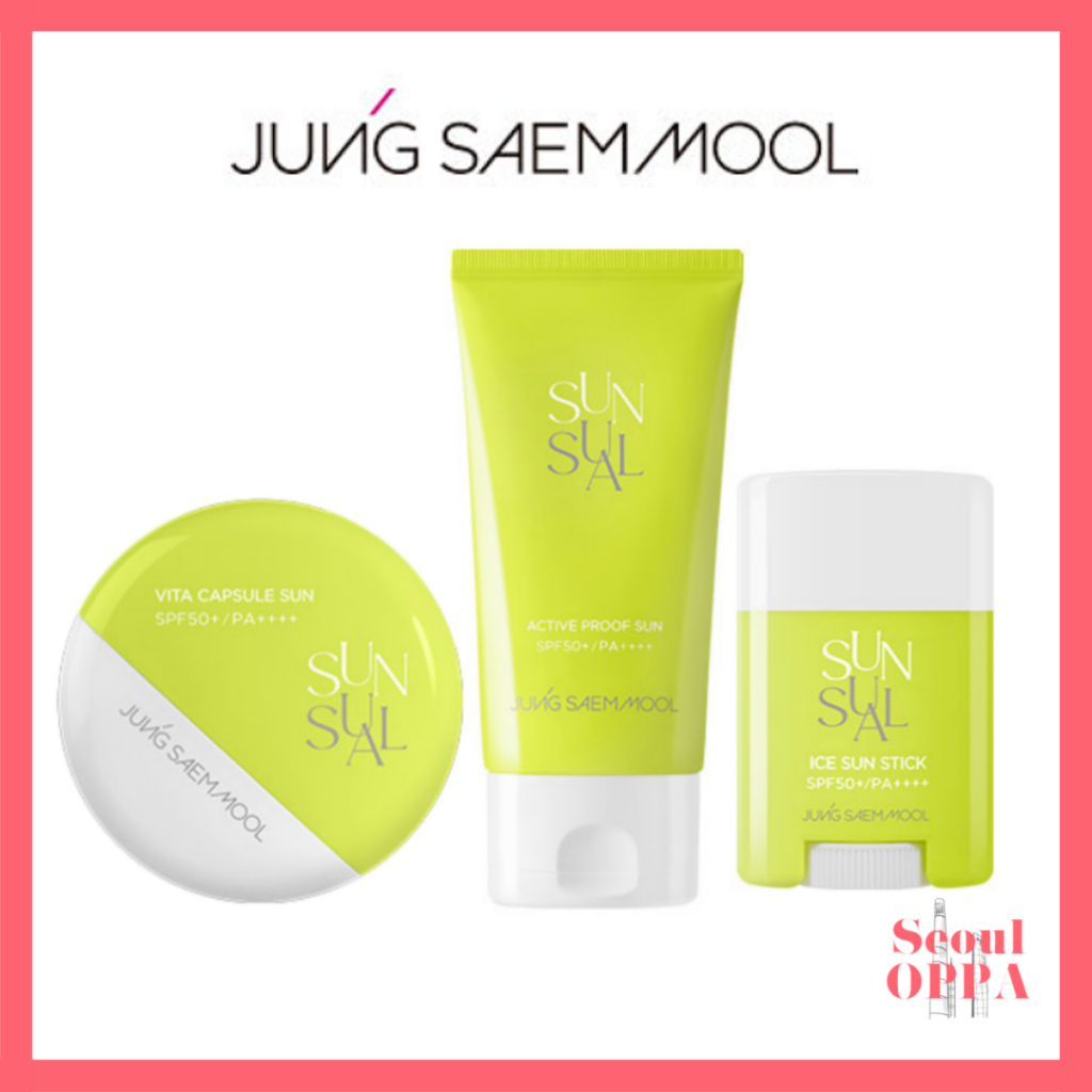 [Jung Saem Mool] Sun-sual Vita Capsule Sun, Active Proof Sun, Ice Sun Stick ครีมกันแดด แท่งกัน ...