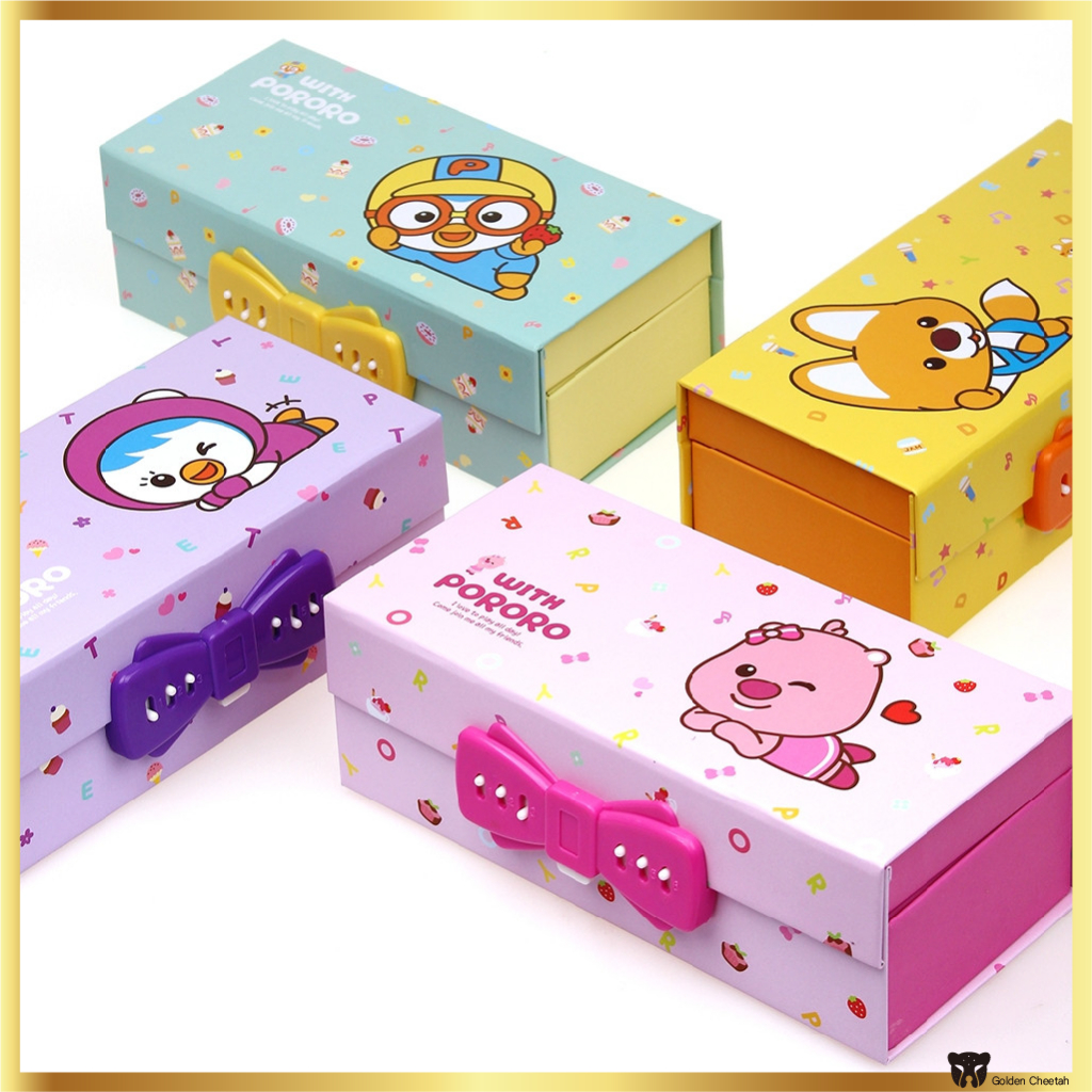 [พร้อม Pororo] Pororo & His Friends Password Lock Secret Box กล่องดินสอ ...