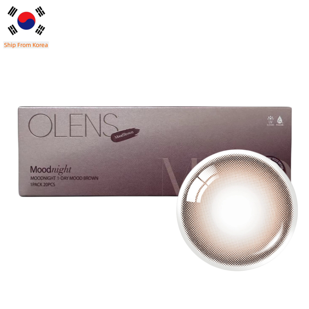 Olens MOODNIGHT BROWN 20P คอนแทคเลนส์ เลนส์เกาหลี | Shopee Thailand