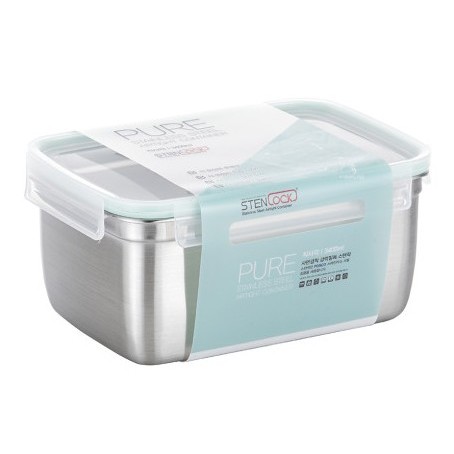 Stenlock Pure Airtight Container 3,400ml (No.9) Premium Korea POSCO สแตนเลส 304 ปลอด BPA กล่อง ...