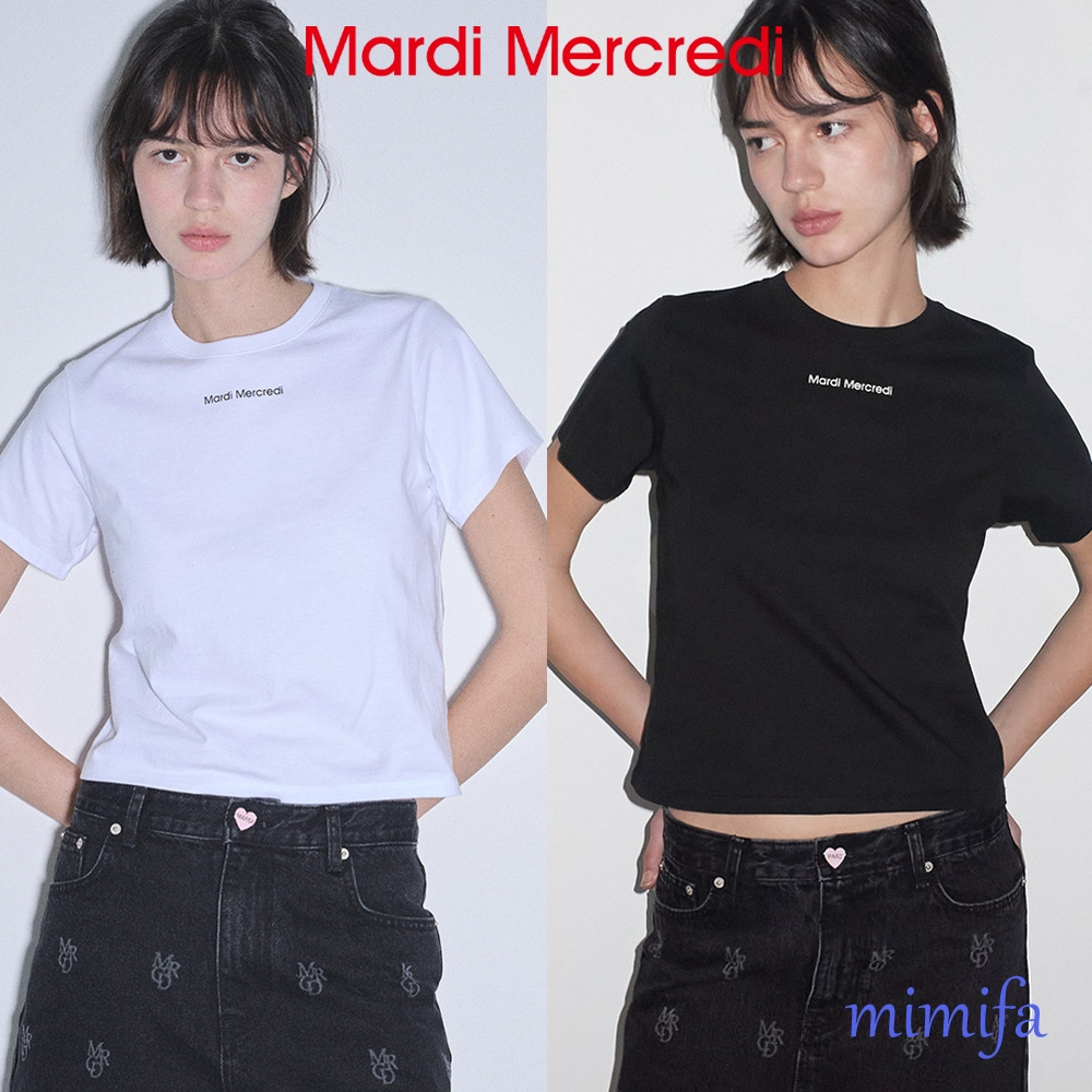 Mardi MERCREDI SLIM TSHIRT LOGO ESSENTIAL | Shopee Thailand
