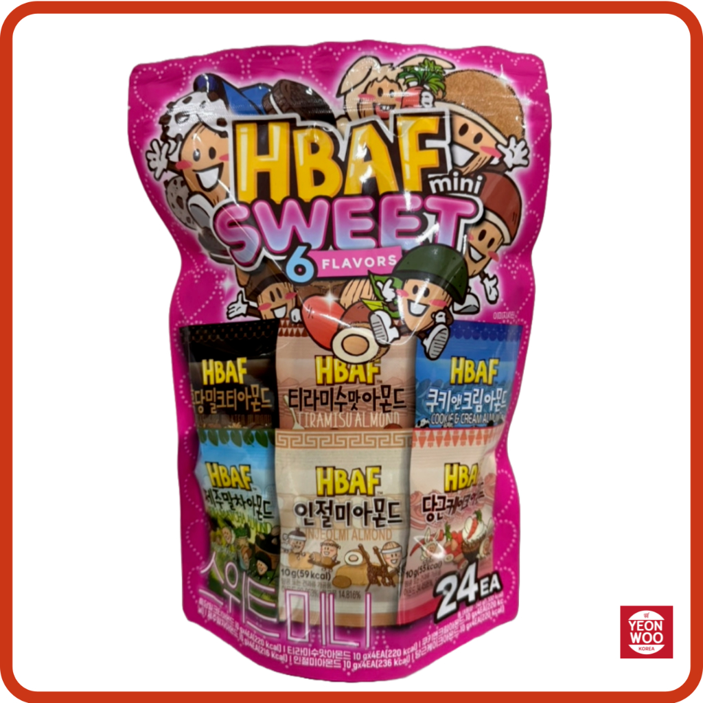 Hbaf Sweet mini 6 รสชาติ 24 แพ ็ ค 240g จากเกาหลี | Shopee Thailand