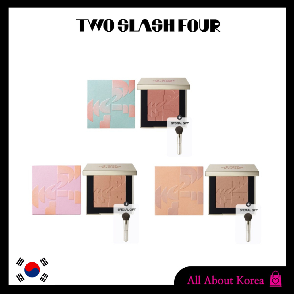 [TWO SLASH FOUR]All Over Face Blush 3colors, All Over Face Blush 3 สี | Shopee Thailand