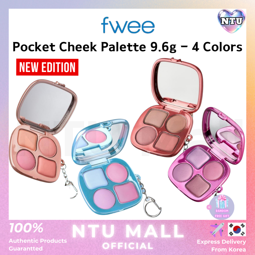 [fwee] New Pocket Cheek Palette 9.6g - 4 สี | Shopee Thailand