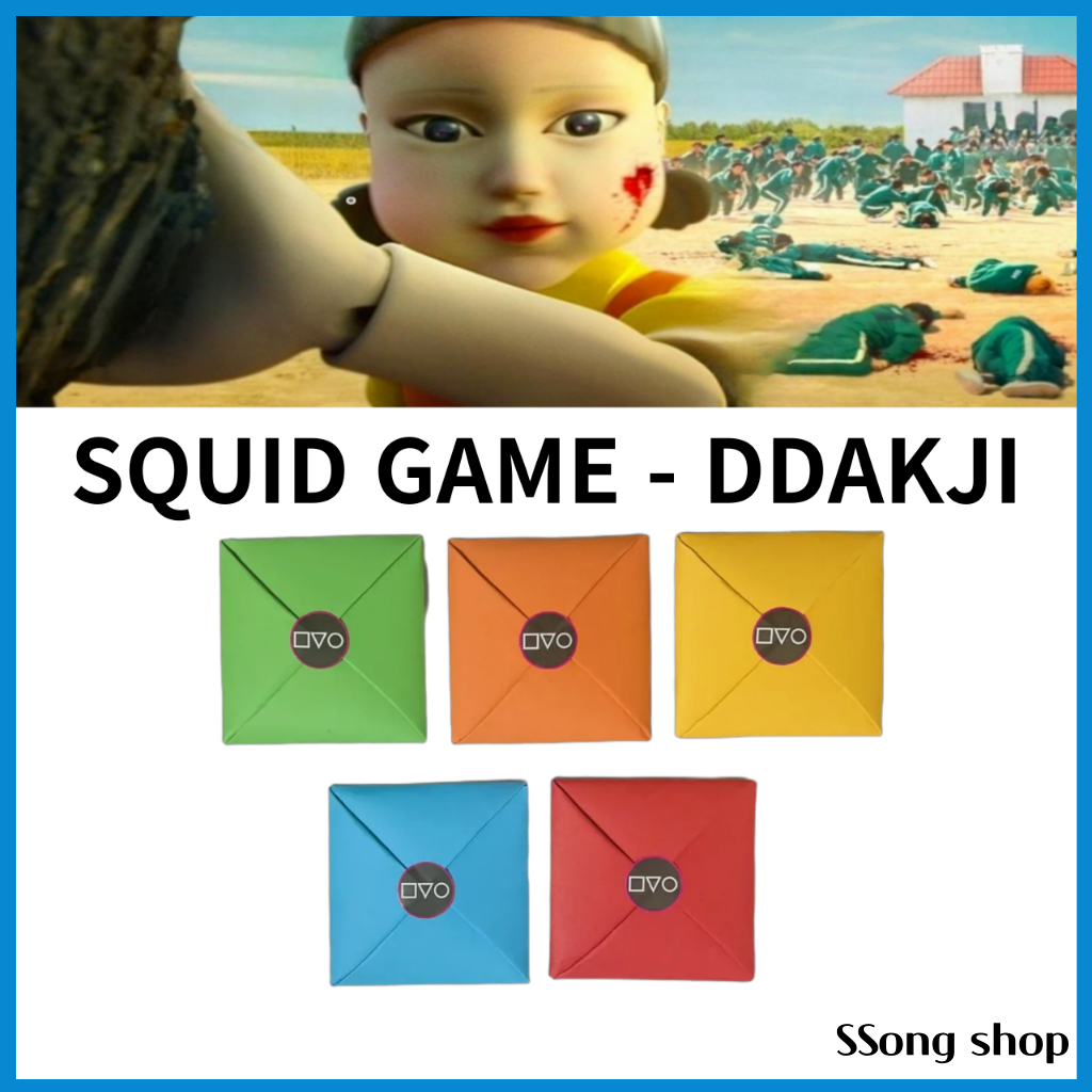 เกมปลาหมึกทํามือ Ddakji (Takji) - รวมของขวัญ Dalgona สุ่มฟรี | Shopee ...
