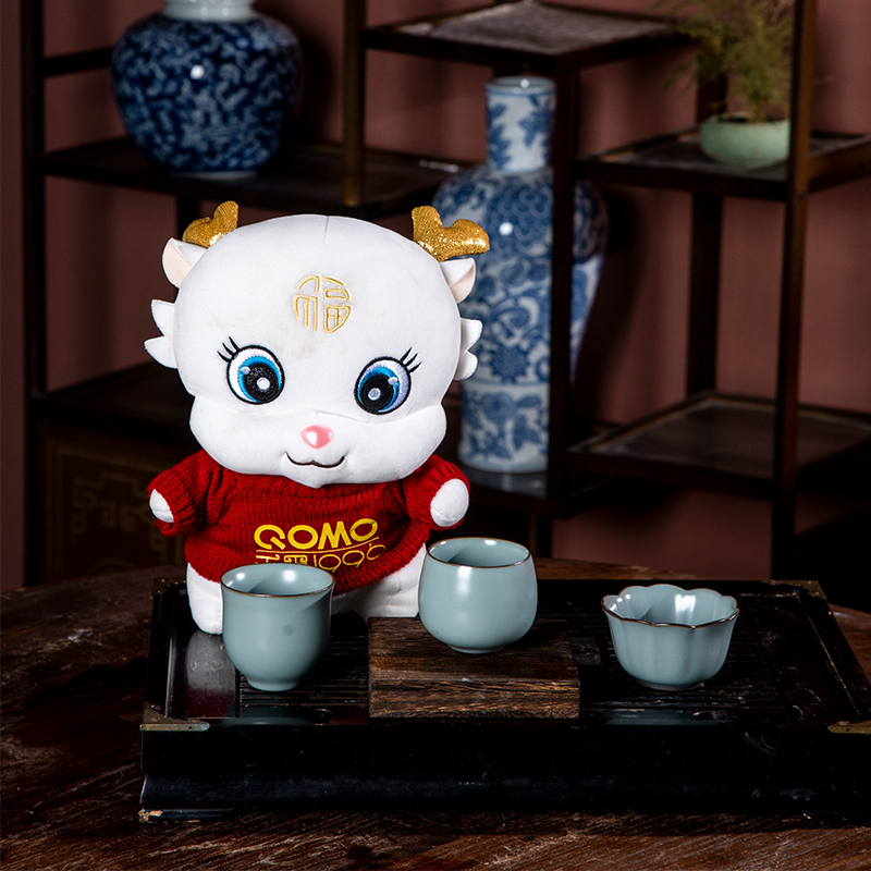 Qomo ถ้วยน้ําชาเซรามิกหรูหรา Kung Fu - Ruyao Porcelain Teacup ชิ้นเดียว ...