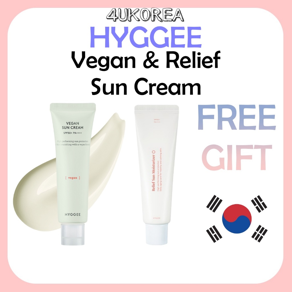 HYGGEE Vegan Relief Sun Cream SPF50+ PA++++, 50ml ครีมกันแดดสำหรับผิว ...