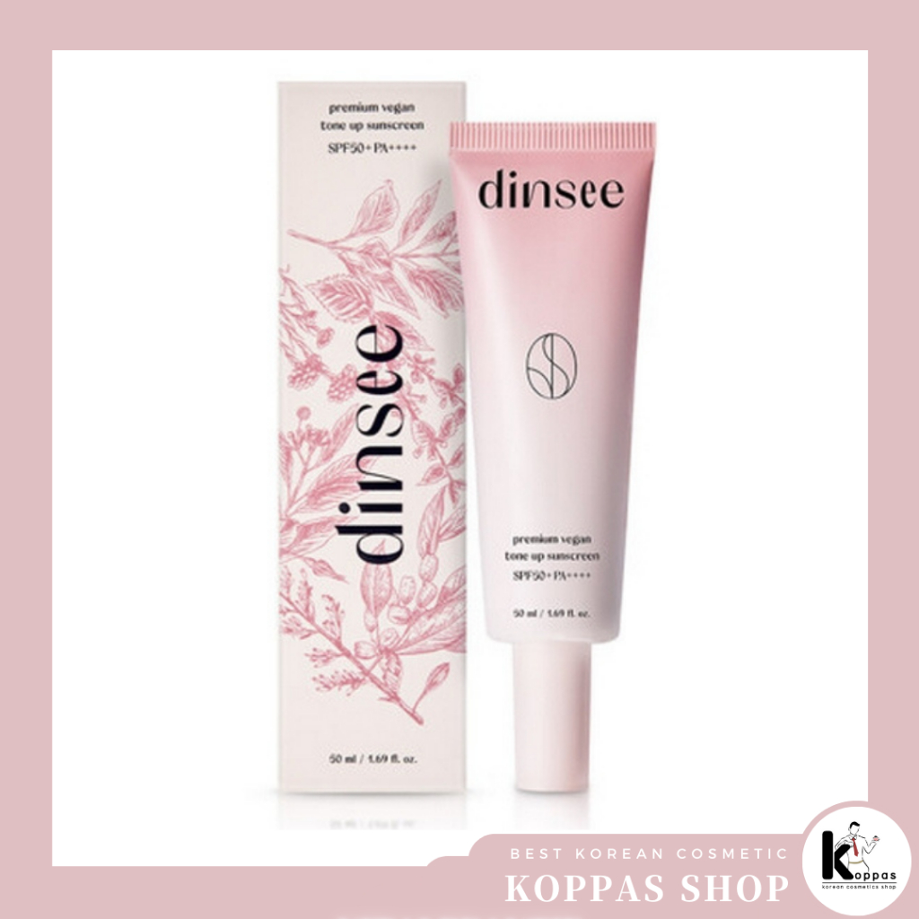 DINSEE Premium Vegan Tone Up Sunscreen SPF50 + PA + + + 50mL ครีมกันแดด ...