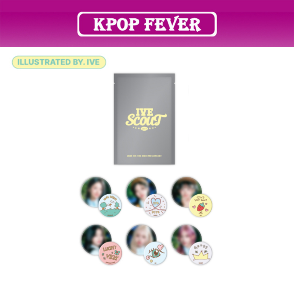 IVE - [ IVE SCOUT ] FAN CONCERT MD / RANDOM PIN BUTTON SET | Shopee ...
