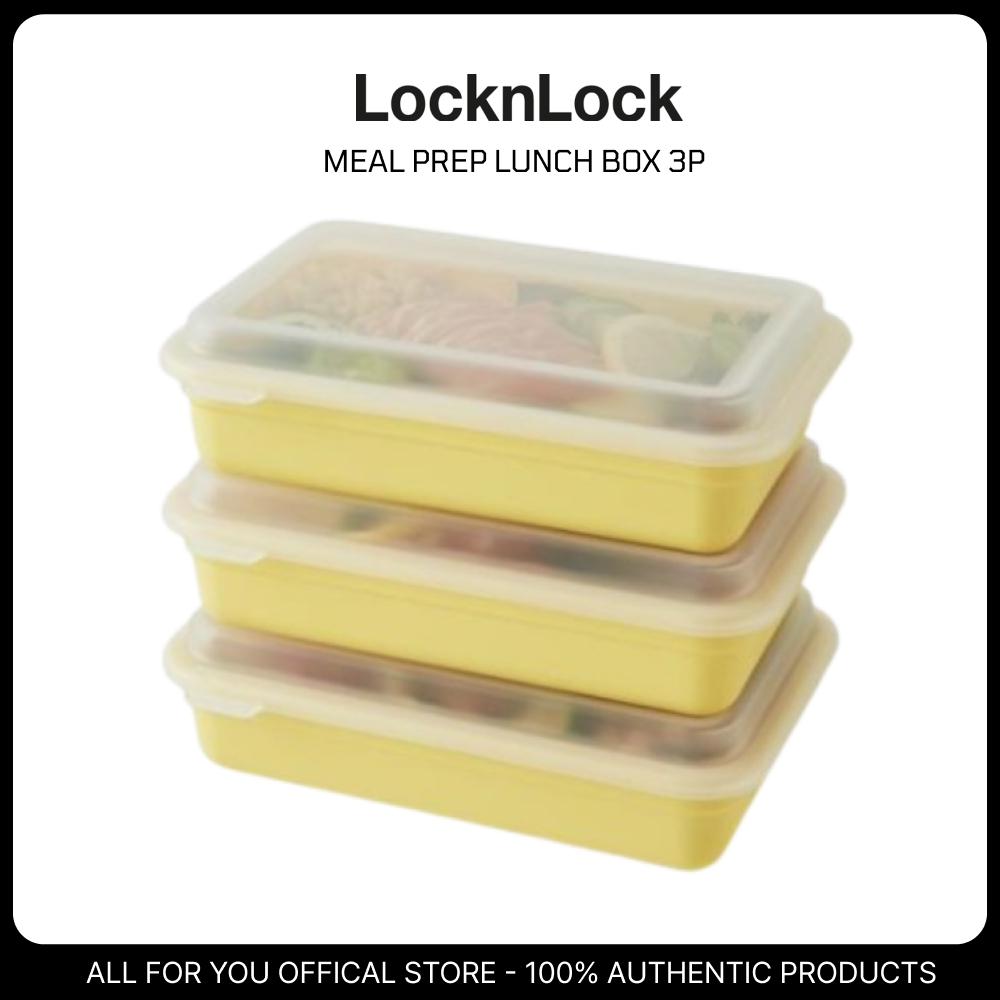[LocknLock] ชุดกล่องข้าว 3P Meal Prep | Shopee Thailand
