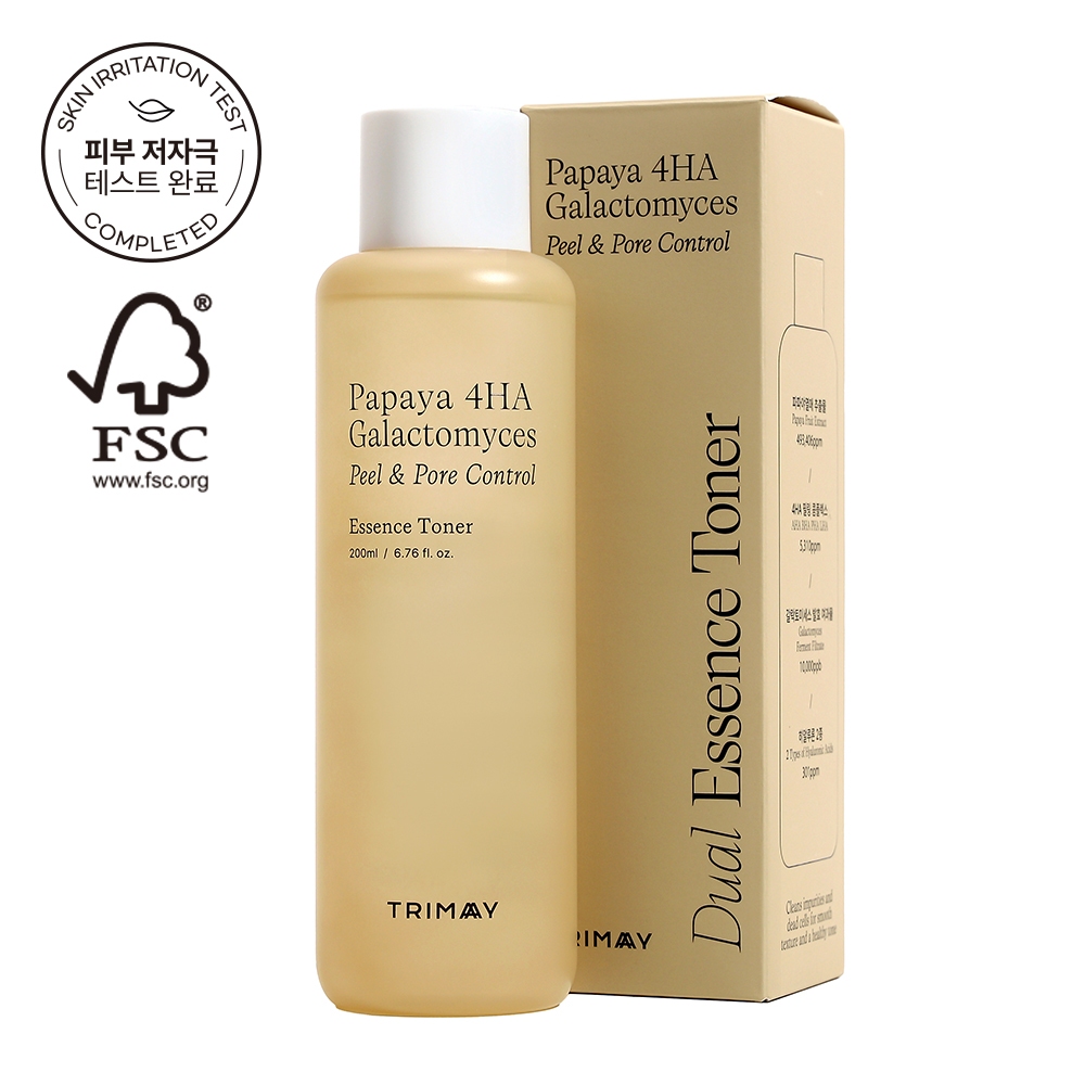 Trimay Official Papaya 4HA Galactomyces Peel & Pore Control Essence ...