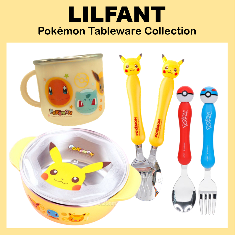 [LILFANT] Pokémon Tableware Collection ช้อนส้อมสแตนเลส pokemon pikachu ...