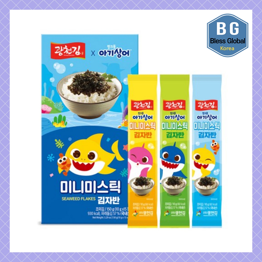 Pinkfong Mini Mystic Seaweed Flakes 10g x 15 ซอง / Kim Jaban | Shopee ...