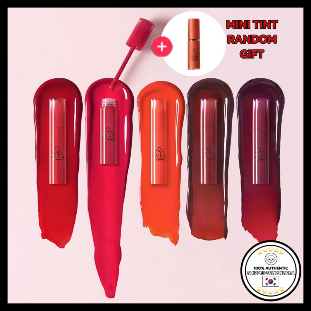 317_[3ce] Lazy Pop Lip Stain – ฟรี Mini Tint (สุ่ม) พร้อมสินค้า 2 ...