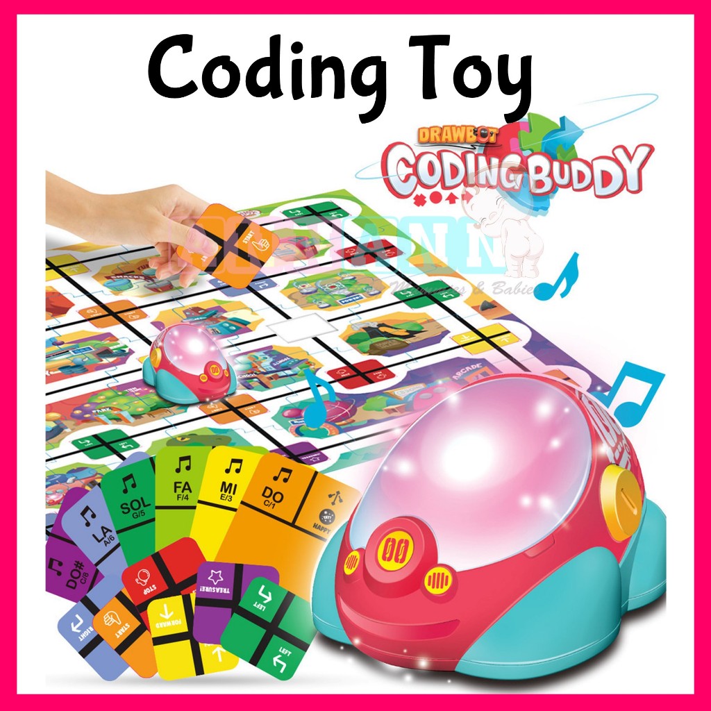 Educational Coding Buddy Robot Toy for Kids - Puzzles, Adventure Map ...