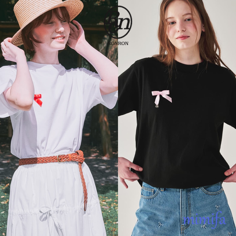 เสื ้ อยืด RON POINT RIBBON BASIC FIT | Shopee Thailand