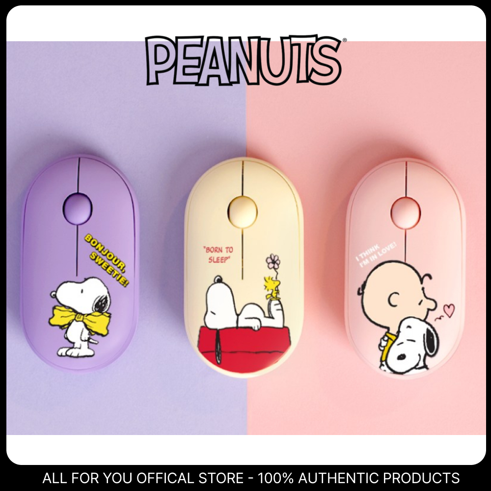 [ROYCE X PEANUTS] Snoopy Bluetooth Mouse 2.4Ghz Wirless Silent Mouse ...