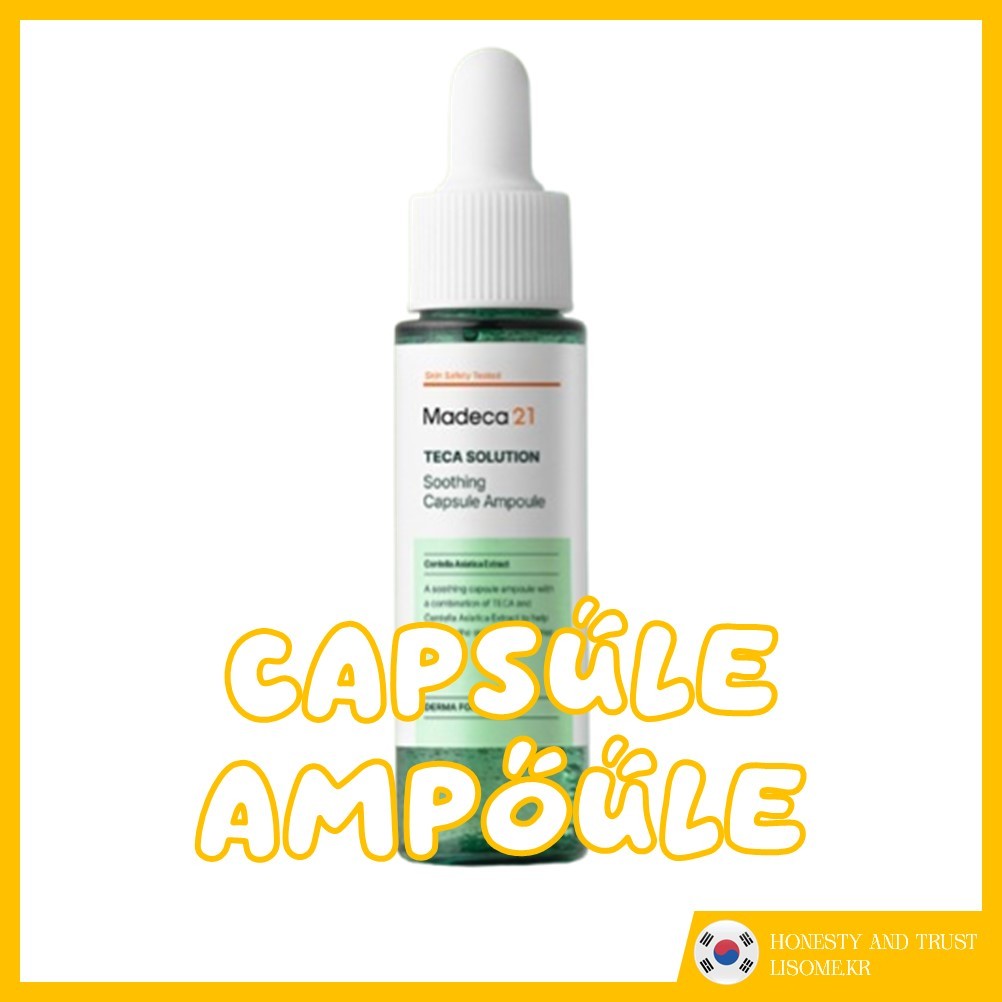Madeca21 Teca Solution Soothing Capsule ampoule 30 ml face brightening ...