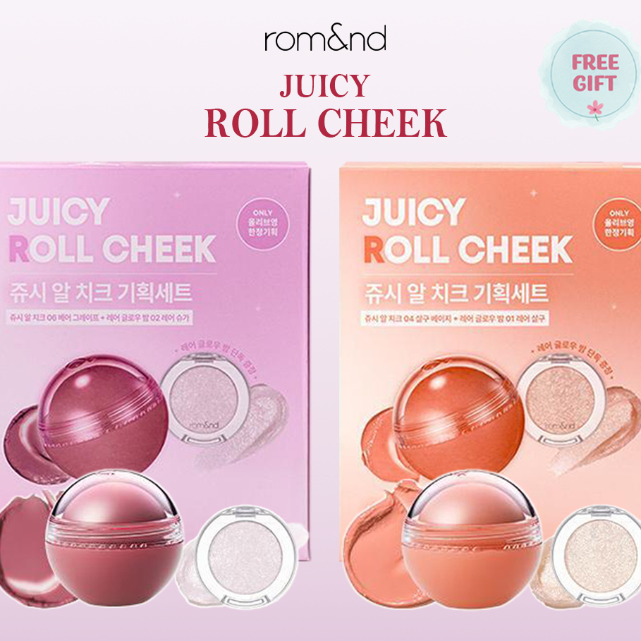 Romand Juicy Roll Cheek 6 สี | Shopee Thailand
