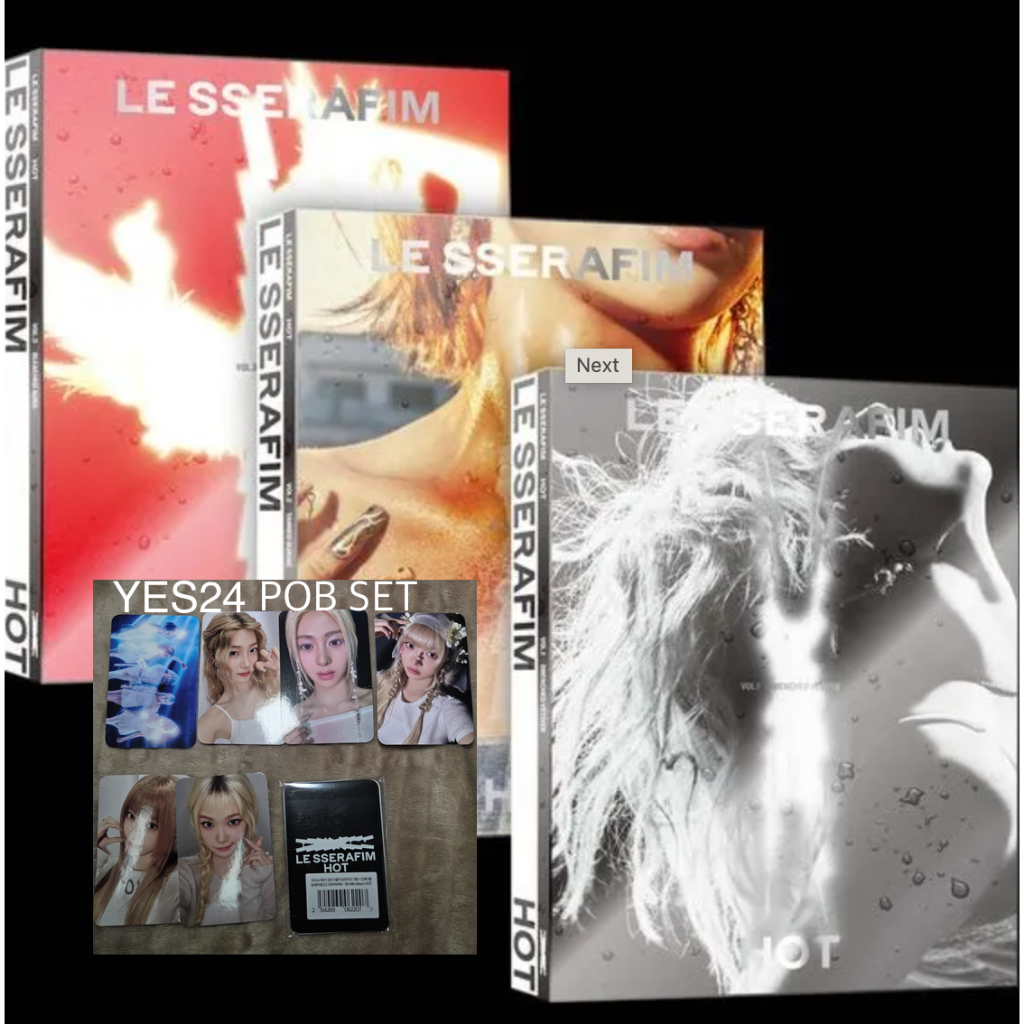 [YES24 Pob SET] LE SSERAFIM HOT Mini Album Vol. 5, 3 เวอร์ชั่น ชุดพร้อมโฟโต้การ์ด, ซีดี, หนังสือ ...