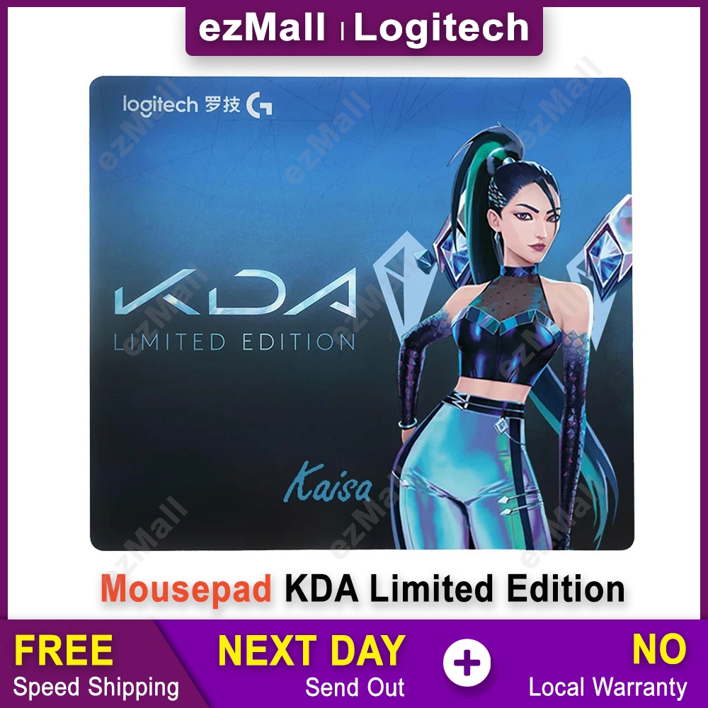 Logitech KDA แผ่นรองเมาส์สําหรับเล่นเกมคอมพิวเตอร์ขนาดใหญ่ฐานยางกันลื่น ...