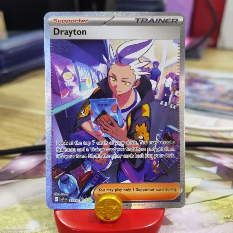 Drayton - 244/191 - ภาพประกอบพิเศษ Scarlet & Violet: Surging Sparks ...